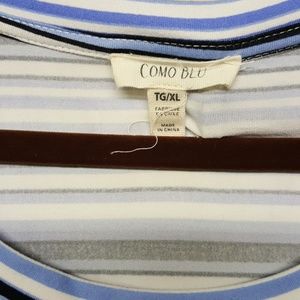 Como Blu | Tops | Striped Tunic Como Blu | Poshmark